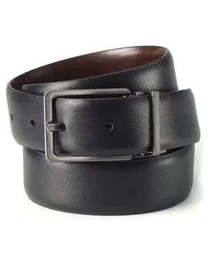 Bloomingdale'S Reversible Leather Belt - Black/brown