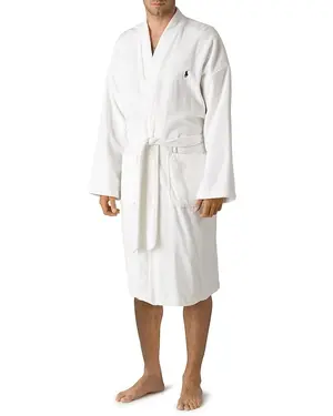 Polo Ralph Lauren Kimono Cotton Velour Robe - White