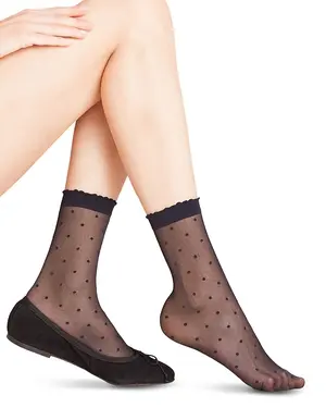 Falke Sheer Dot Ankle Socks - Marine