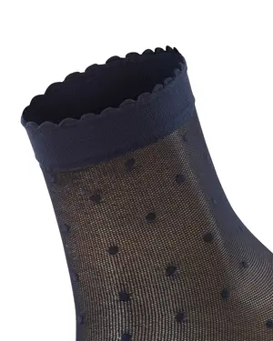 Falke Sheer Dot Ankle Socks - Marine
