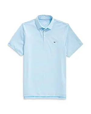 Vineyard Vines Bradley Striped Sankaty Polo Shirt Bora Blue