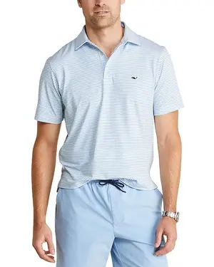 Vineyard Vines Sankaty Striped Polo Shirt - Ocean