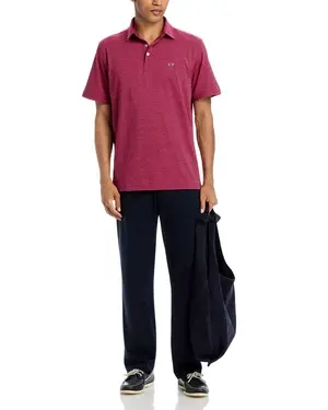 Vineyard Vines Bradley Striped Sankaty Polo Shirt - Red/blue Depth