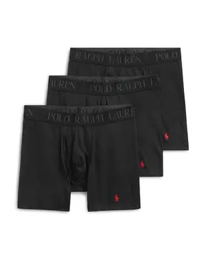Polo Ralph Lauren Modal Boxer Briefs Pack Of 3 - Black