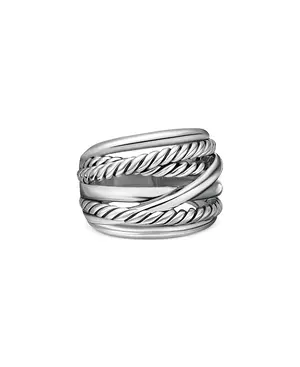 David Yurman Crossover Wide Ring - Silver