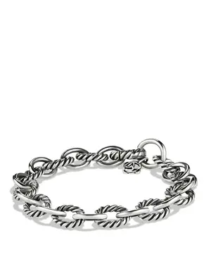Sterling Silver Crossover Link Bracelets
