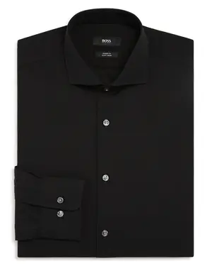 BOSS Mark Sharp Fit Dress Shirt - Black