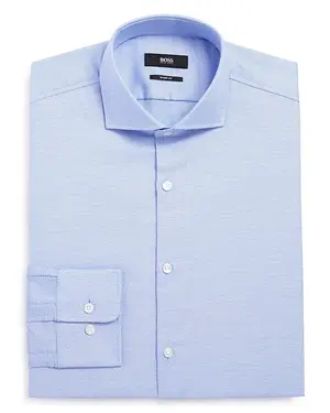 BOSS Mark Sharp Fit Dress Shirt Blue