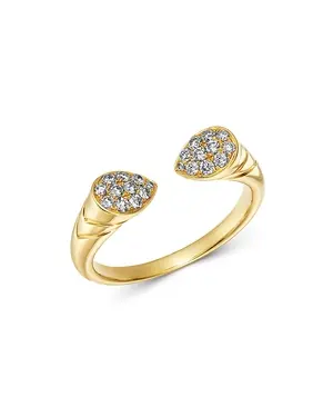 Bloomingdale'S Pave Diamond Open Ring - White/gold
