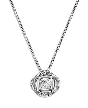 David Yurman Infinity Pendant Necklace With Diamonds
