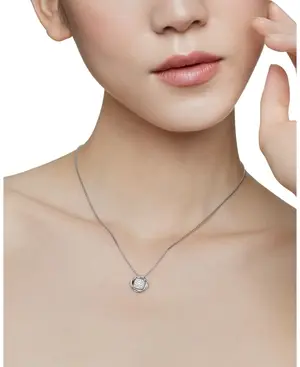 David Yurman Infinity Pendant Necklace With Diamonds