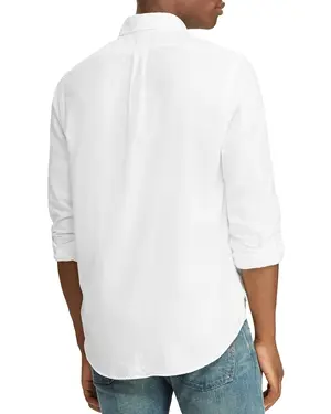 Polo Ralph Lauren Classic Fit Long Sleeve Cotton Oxford Button Down Shirt - White