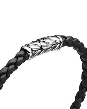 David Yurman Chevron Woven Bracelet - Black/silver