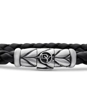 David Yurman Chevron Woven Bracelet - Black/silver