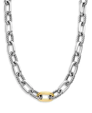 David Yurman David Yurman DY Madison Chain Necklace Silver/gold