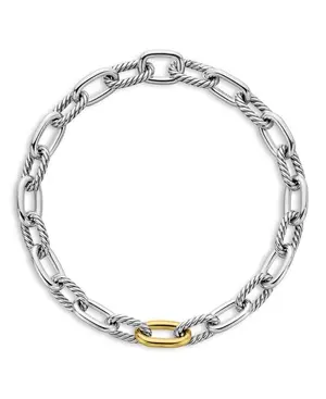 David Yurman Dy Madison Chain Necklace - Silver/gold