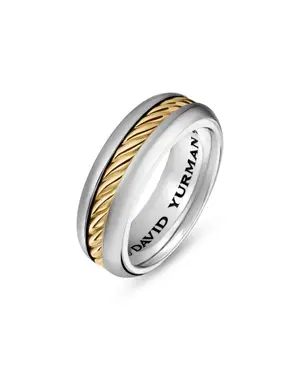 David Yurman Cable Inset Band Ring