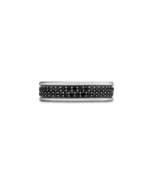 David Yurman Streamline Band Ring - Black/silver