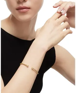 David Yurman Classic Cable Spira Bracelet With Diamonds - Gold