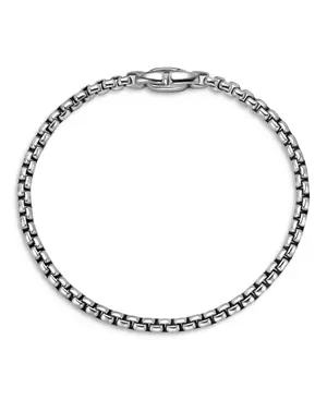 David Yurman Sterling Box Chain Bracelet - Silver
