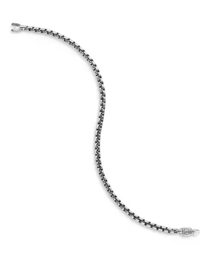 David Yurman Sterling Box Chain Bracelet - Silver