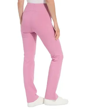 Lyssé Cotton Stretch Bootcut Pants - Pink Paradise