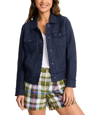 Tommy Bahama Two Palms Raw-edge Linen Jacket - Coastline