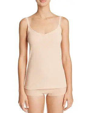 ON GOSSAMER Cabana Cotton Blend Camisole - Champagne