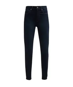 Paige Hoxton High-rise Ankle Skinny Jeans - Black Shadow