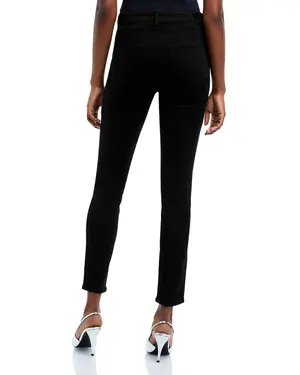 Paige Hoxton High-rise Ankle Skinny Jeans - Black Shadow
