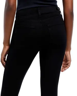 Paige Hoxton High-rise Ankle Skinny Jeans - Black Shadow