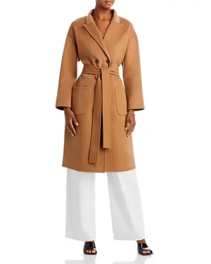 ANINE BING Dylan Wool & Cashmere Trench Coat - Brown
