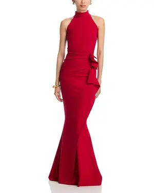 Chiara Boni La Petite Robe Gudrum Sleeveless Mermaid Gown - Fire