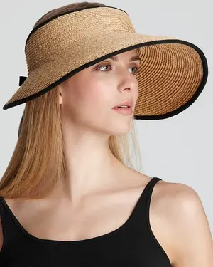 Helen Kaminski Mai Visor - Tan/black