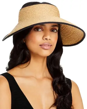 Helen Kaminski Mai Visor - Tan/black