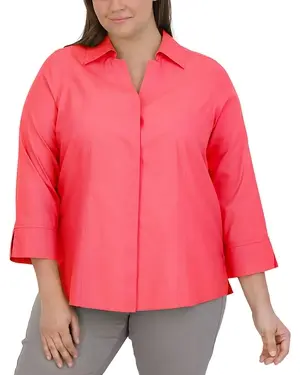 Foxcroft Taylor Blouse Simply Red