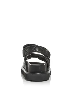Kurt Geiger Orson Slingback Sandals - Black Leather