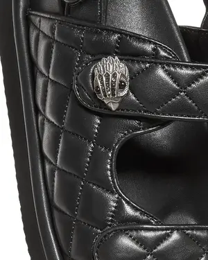 Kurt Geiger Orson Slingback Sandals - Black Leather