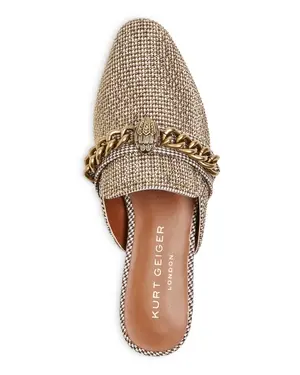 Kurt Geiger Chelsea Mules - Dark Beige