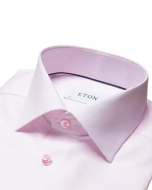 Eton Slim Fit Textured Dress Shirt