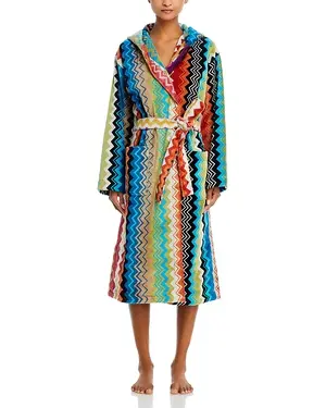 Missoni Giacomo Hooded Bathrobe Multi
