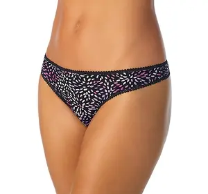 ON GOSSAMER Printed Hipster Thong Confetti Burst