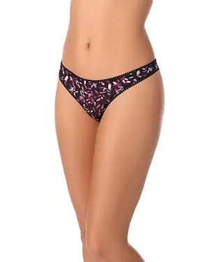 ON GOSSAMER Printed Hipster Thong - Falling Petals