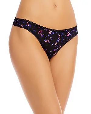 ON GOSSAMER Printed Hipster Thong Kalidescope