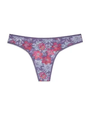 ON GOSSAMER Printed Hipster Thong Sketchbook Floral