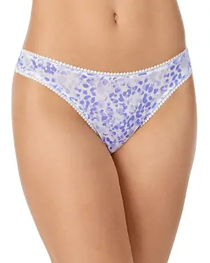 ON GOSSAMER Printed Hipster Thong Soft Spot