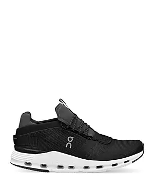 On On Women's Cloudnova Low Top Sneakers Black-3