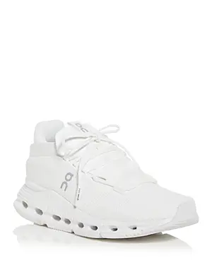 On On Women's Cloudnova Low Top Sneakers Undyed White-2