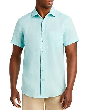 Rodd & Gunn RODD & GUNN Ellerslie Linen Textured Classic Fit Button-Up Shirt Spearmint