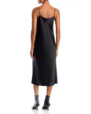 Vince Satin Slip Dress - Black